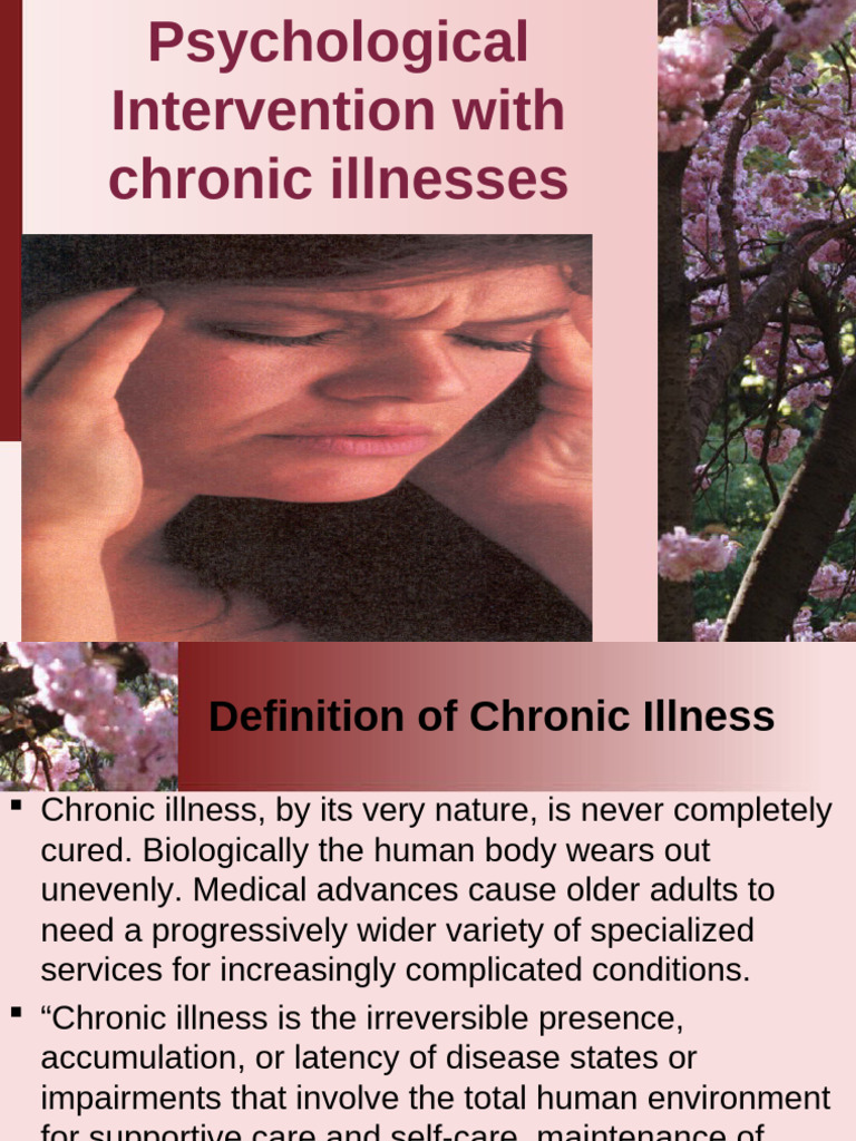 Psychological Intervention For Chronic Illnesses 22 | PDF | Chronic ...