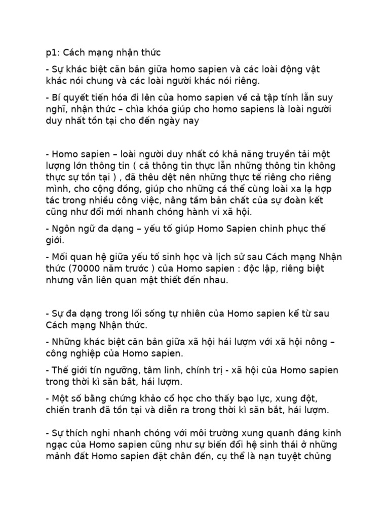 Homo Sapien | PDF
