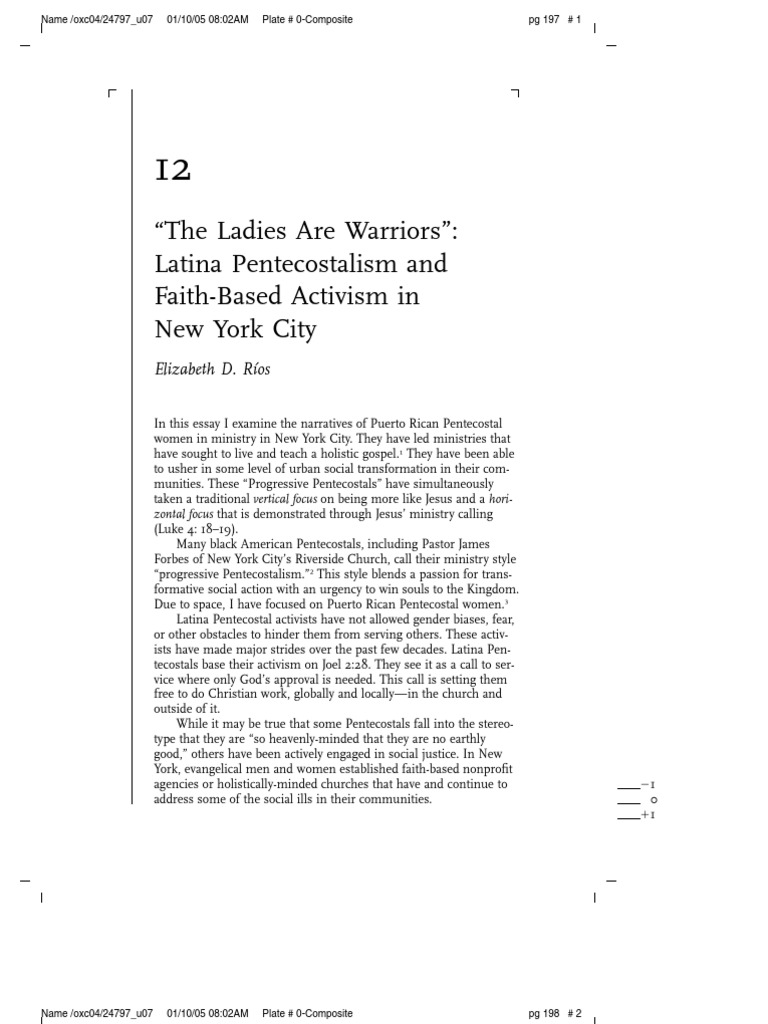 My Chapter in Latinos in Civic Activism | PDF | Pentecostalism ...