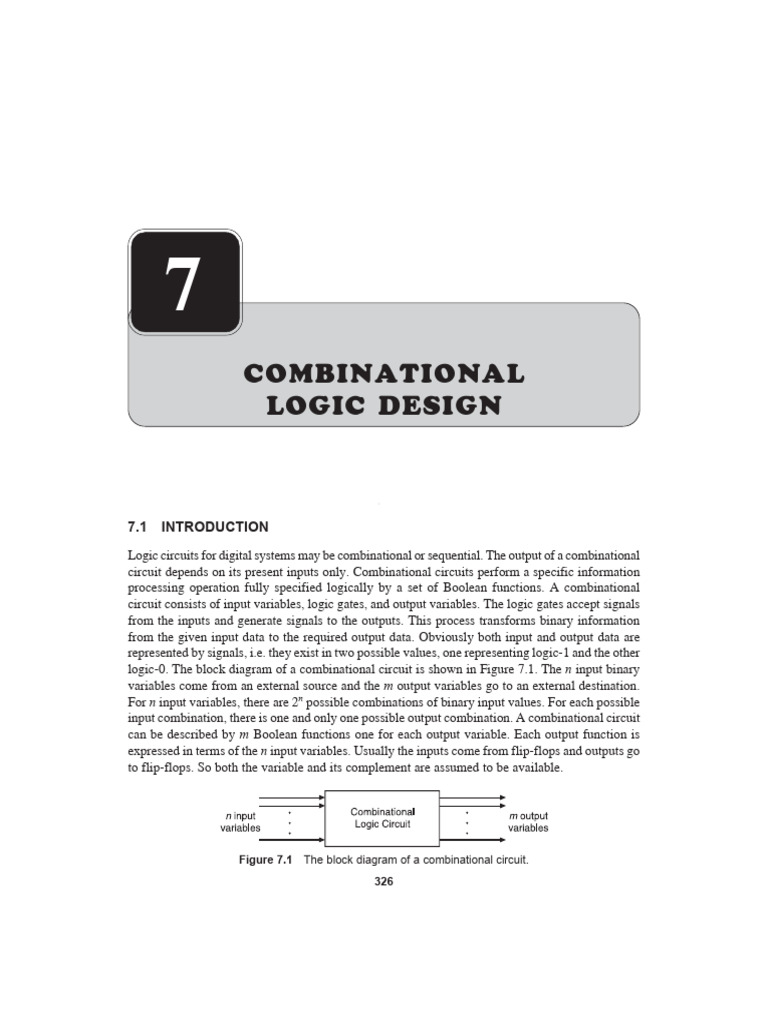 Combinational Logic Circuit Design Guide | PDF | Subtraction | Logic Gate