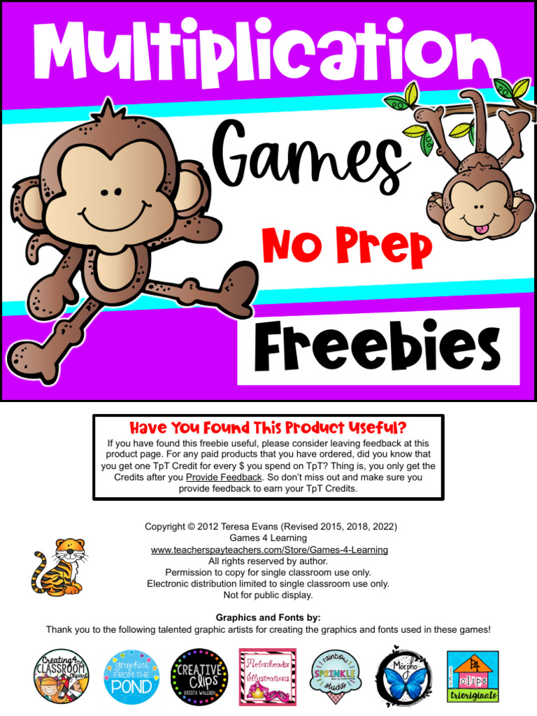 No Prep: Freebies | PDF