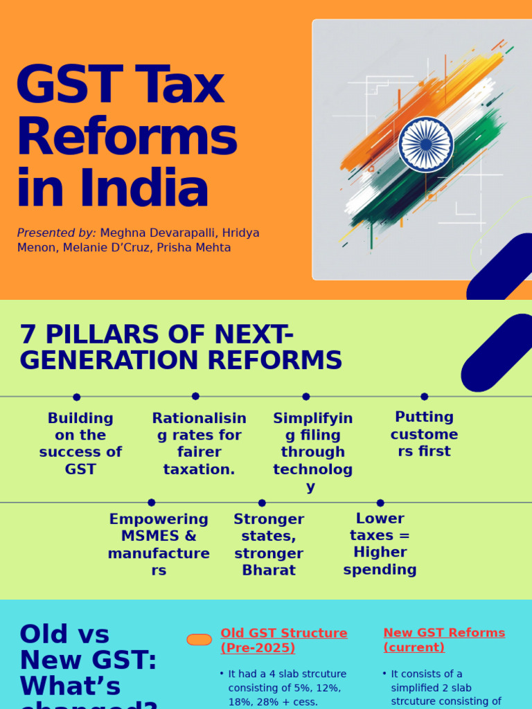 GST Tax Reforms Presentation | PDF | Taxes | Economies