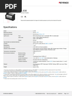 Keyence IL-100 Sensor Specifications | PDF | Laser | Optics