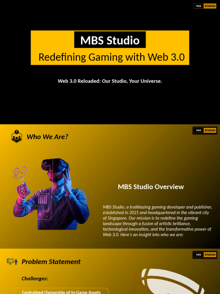 MBS Studio Pitch Deck | PDF | Interoperability | Computing