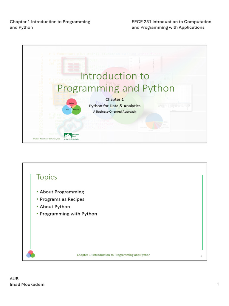 Chapter 1 Introduction to Programming and Python | PDF | World Wide Web | Internet & Web
