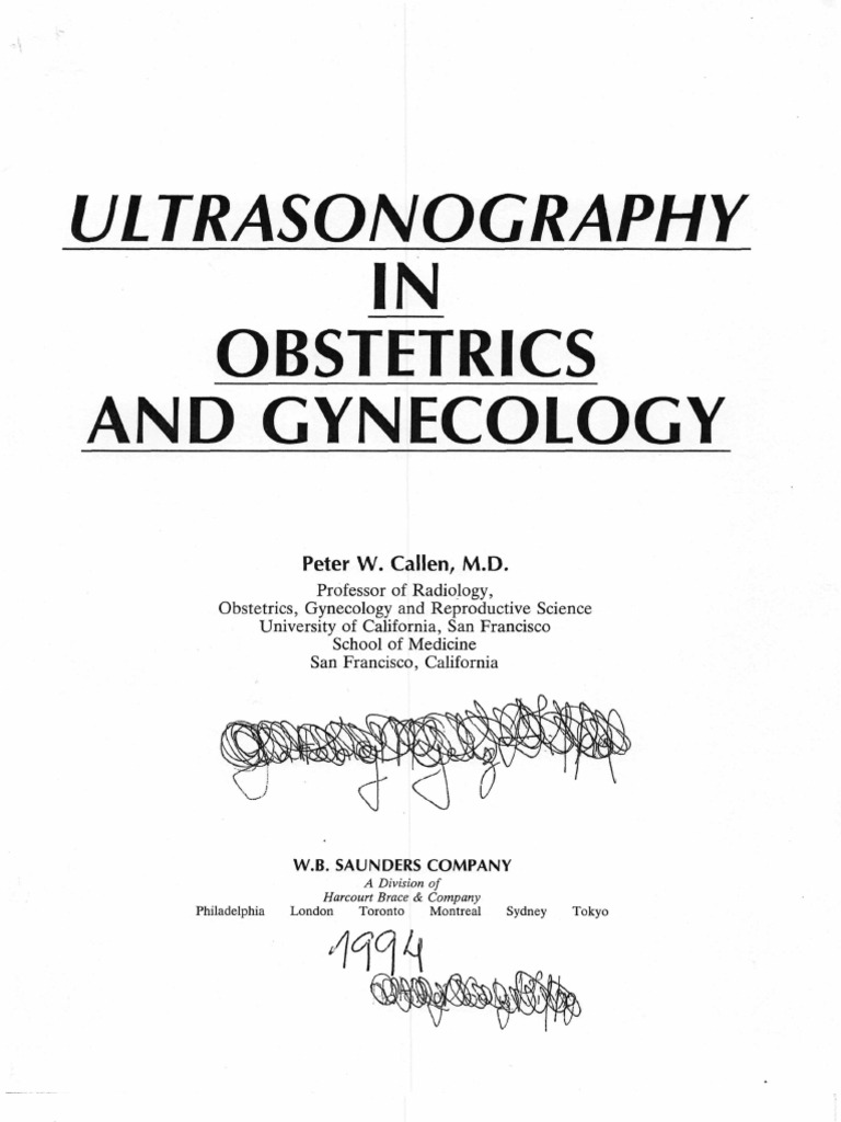 Hadlock Ultrassonography in Obstetrics and Gynecology Cap 9 1994 | PDF ...