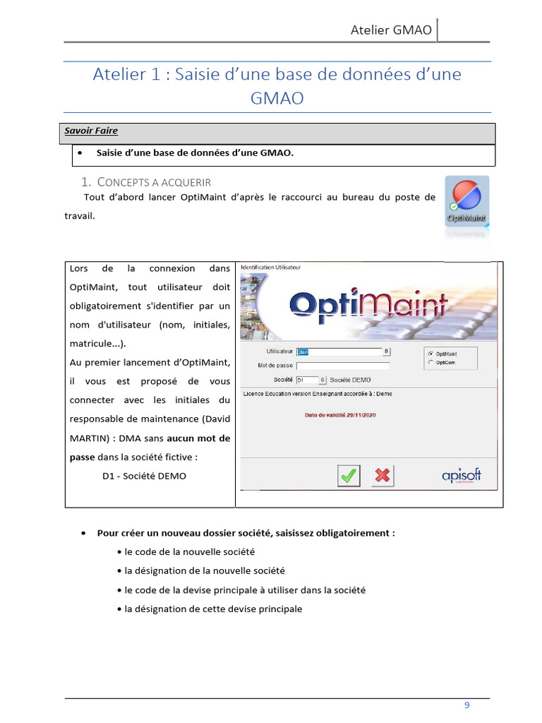 Atelier GMAO : Saisie et gestion des équipements | PDF | Frein | Moteurs