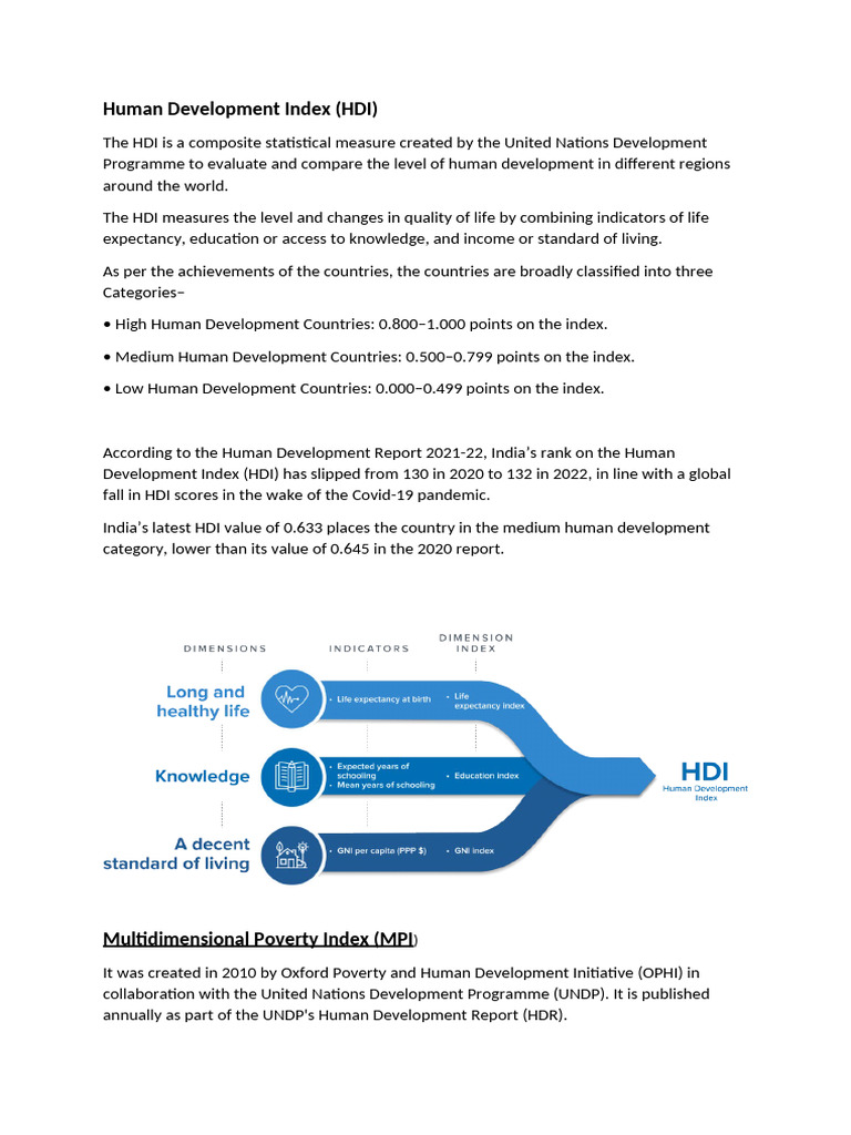Human Development Index | PDF | Income Distribution | Human Development ...