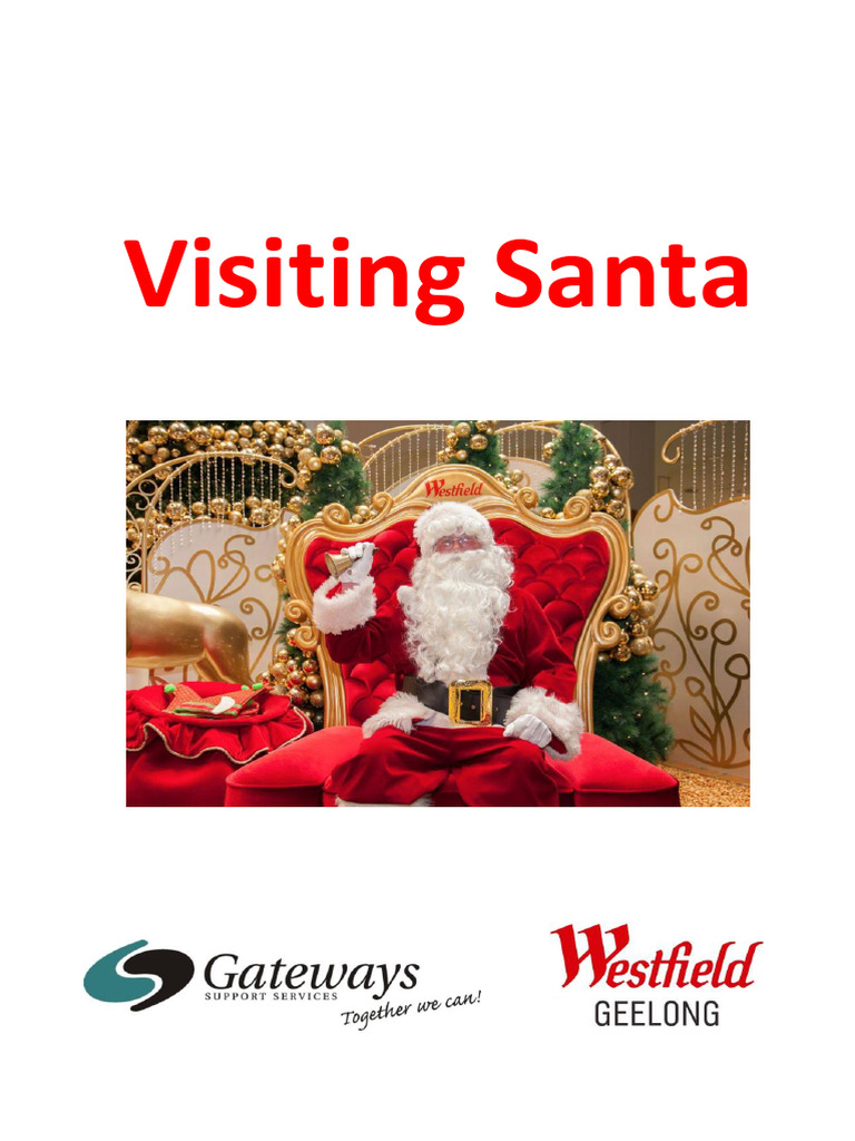 Visiting Santa Social Story | PDF