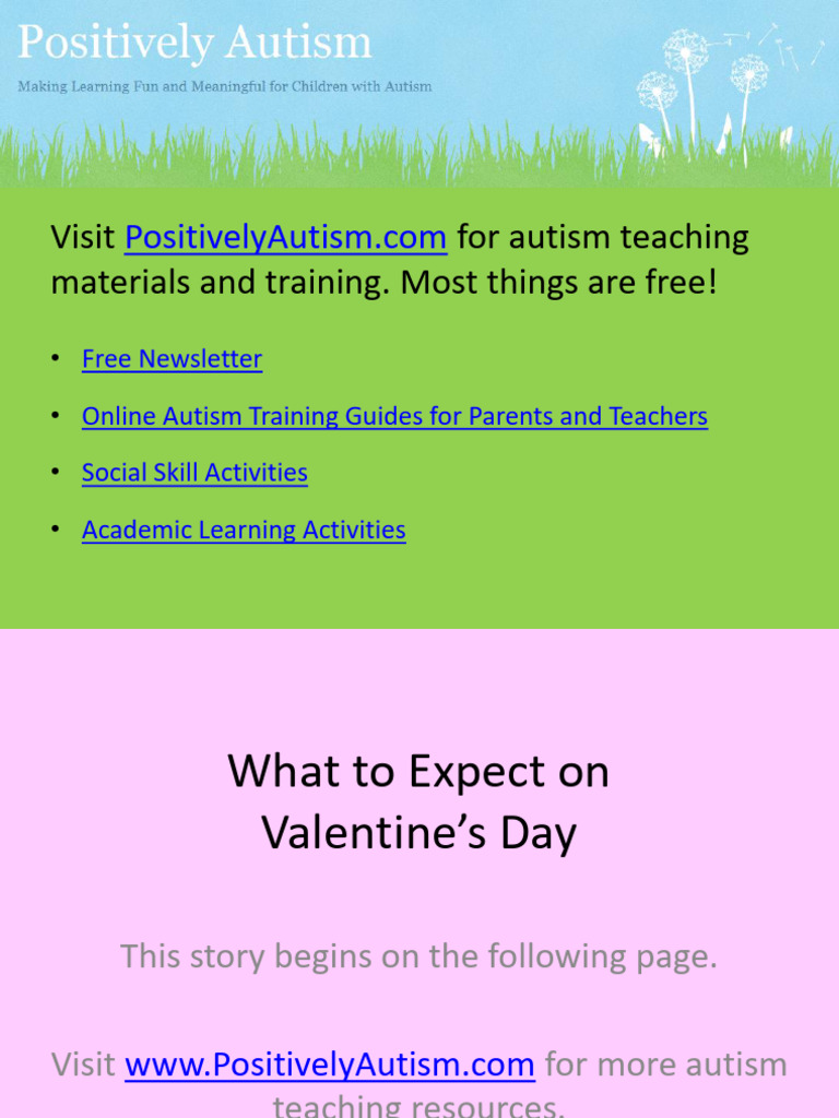 Social Story Valentines Day | PDF