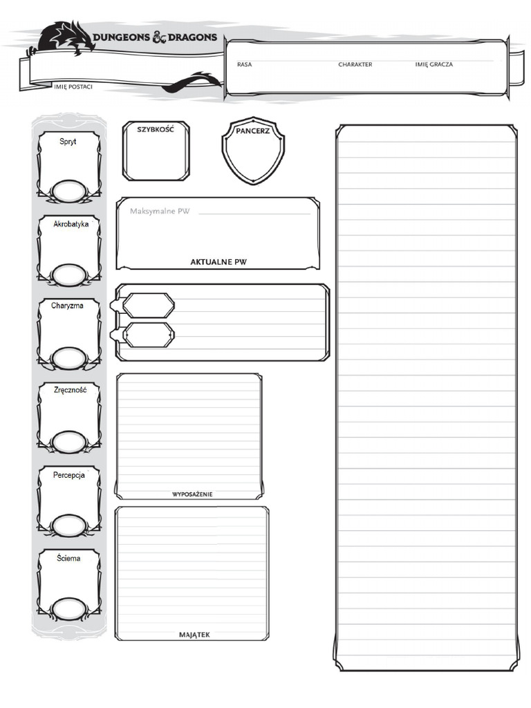 Karta Gracza v2 | PDF