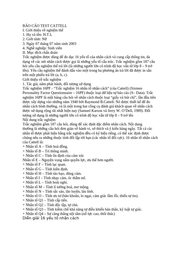 CATTEL | PDF