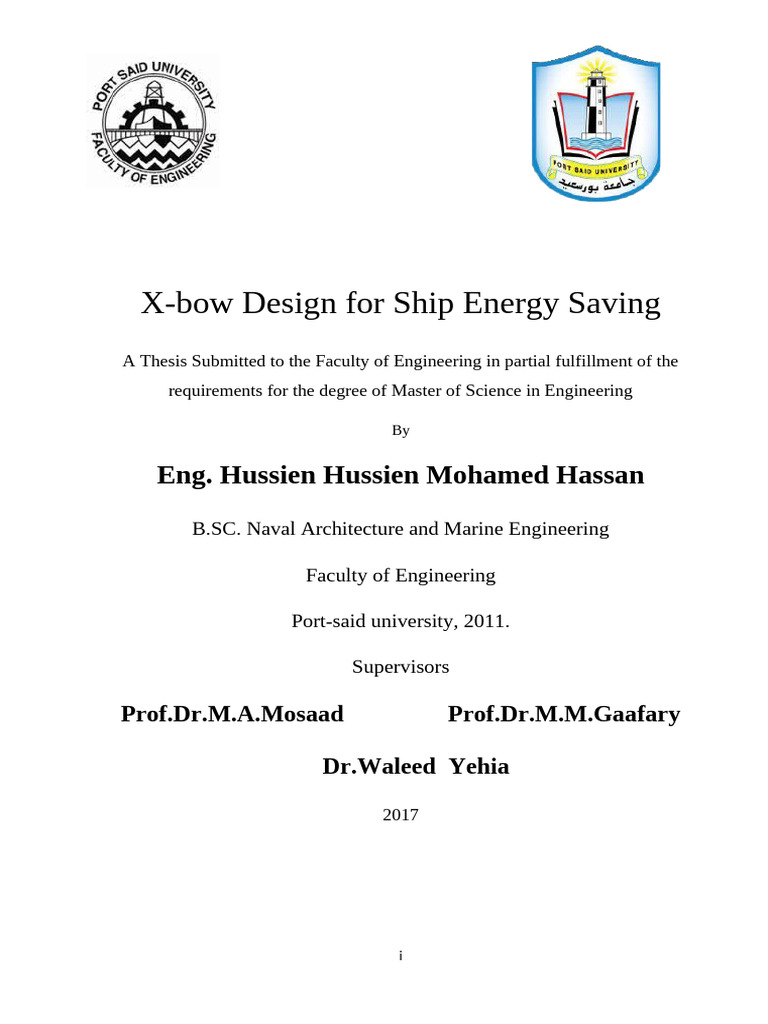 X-Bow Design for Ship Energy Saving | PDF | Computational Fluid ...