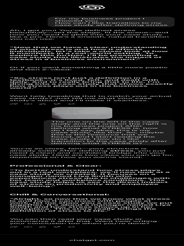 Stress To Case Study | PDF