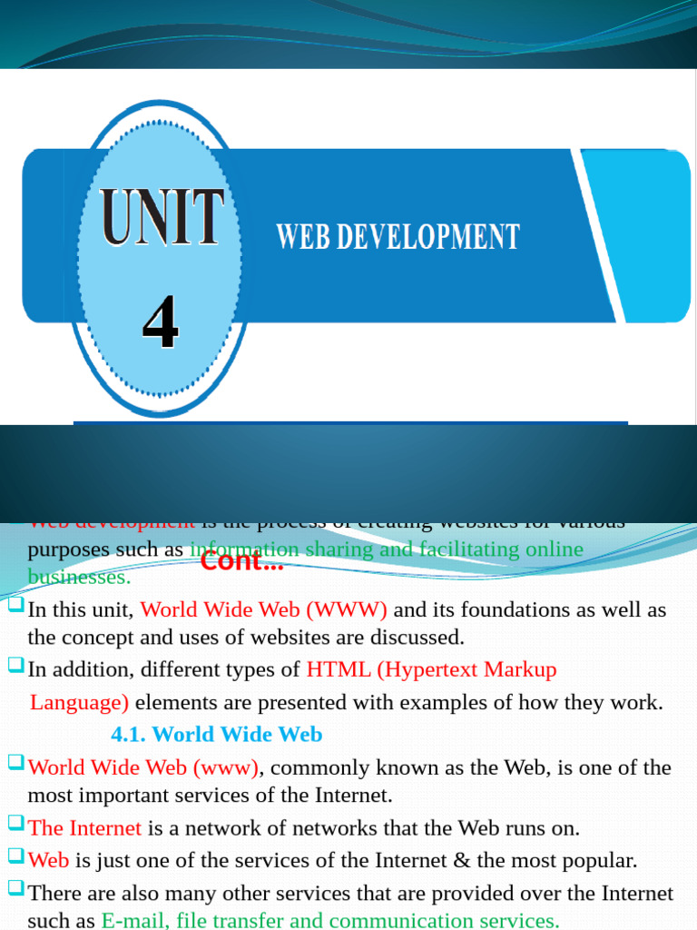 ICT Grade 11unit 4 (NEW) | PDF | World Wide Web | Internet & Web