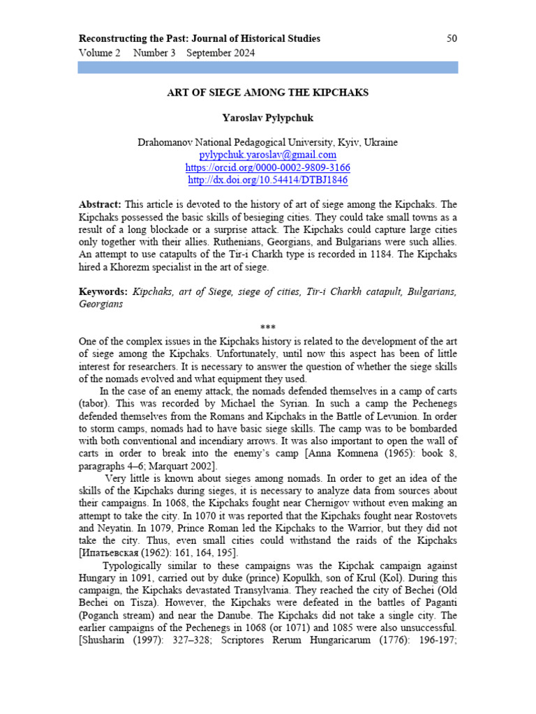 6 Yaroslav Pylypchuk | PDF | Siege | Hungarians