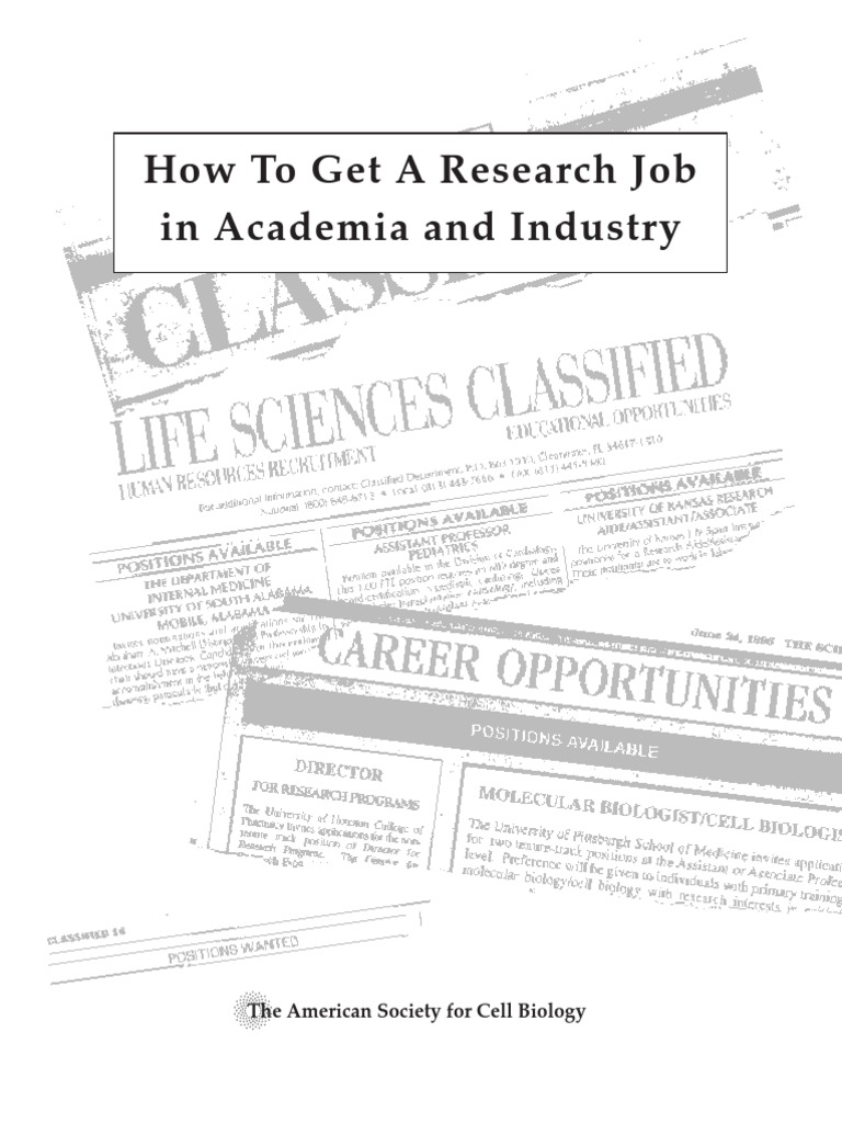How To Get A Research Job | PDF | Graduate School | Salary