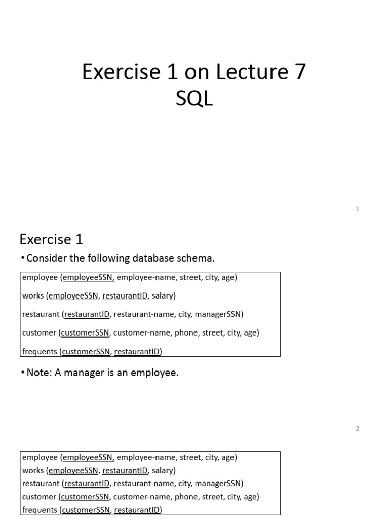 Exercise 1 On Lecture 7 | PDF | Information Science | Information ...