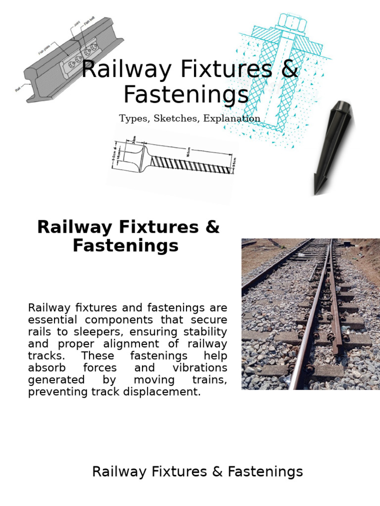 Railway Fixtures and Fastenings | PDF | Rail Infrastructure | Transport ...