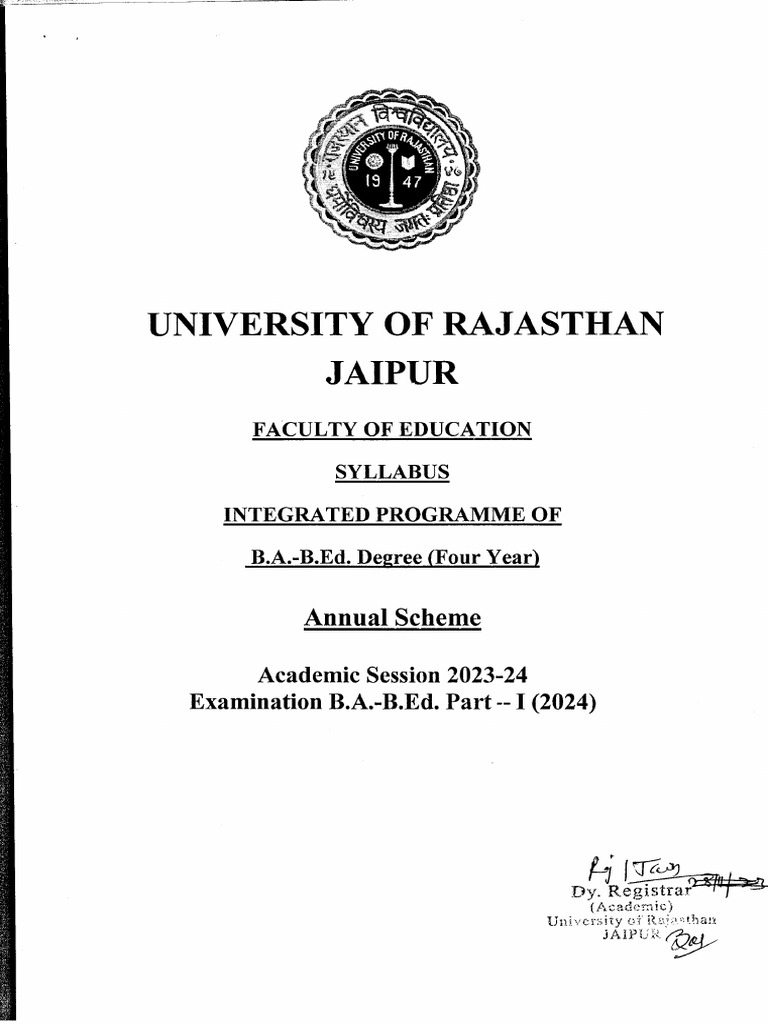 B.A B.ed Part 1 | PDF