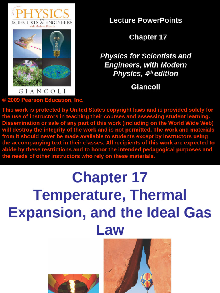 1. Temperature, Thermometry, Thermal Expansion & Gas Laws | PDF | Temperature | Gases