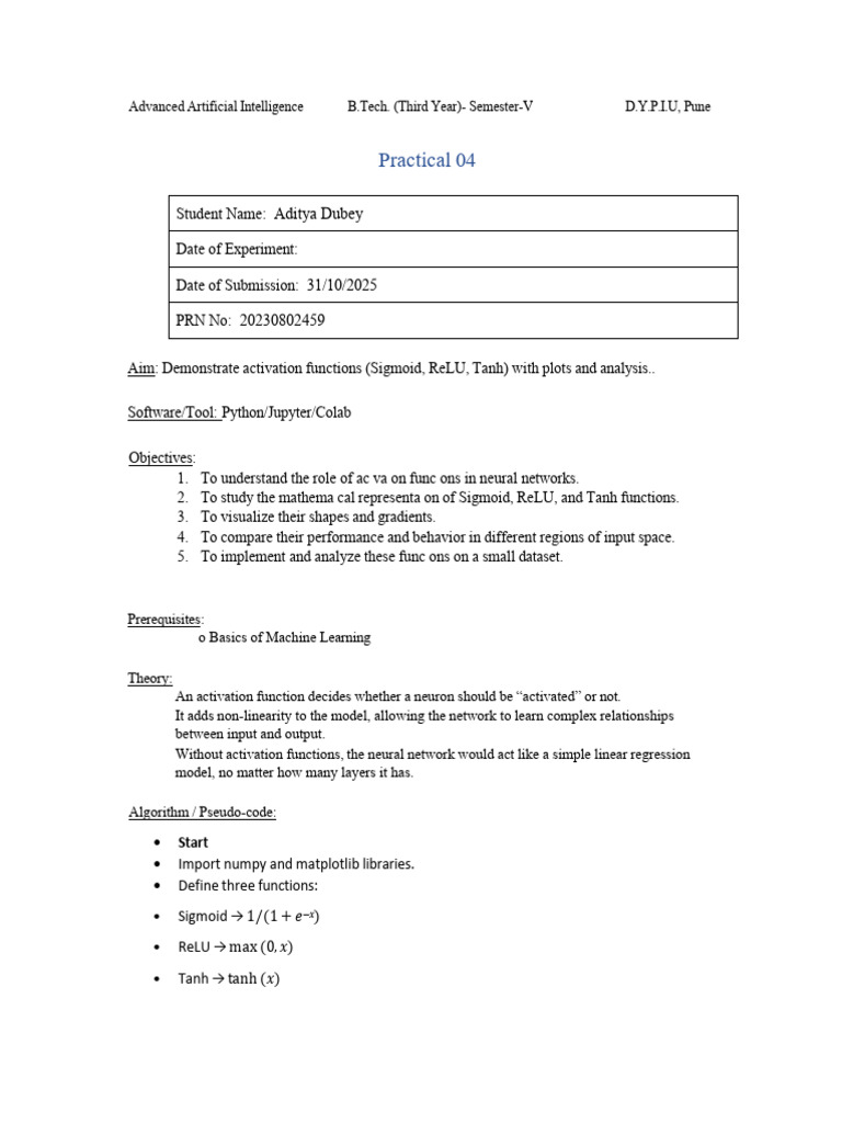 AIML Lab4 20230802459 | PDF