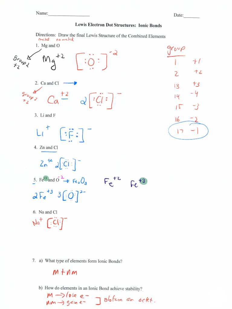 Unit 05 Bonding WS Answers | PDF | Chemical Polarity | Covalent Bond