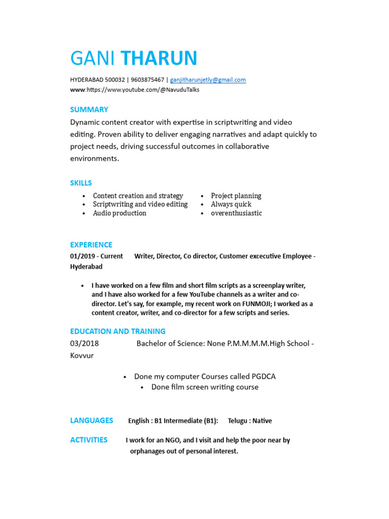 Tharun Jetly Resume | PDF