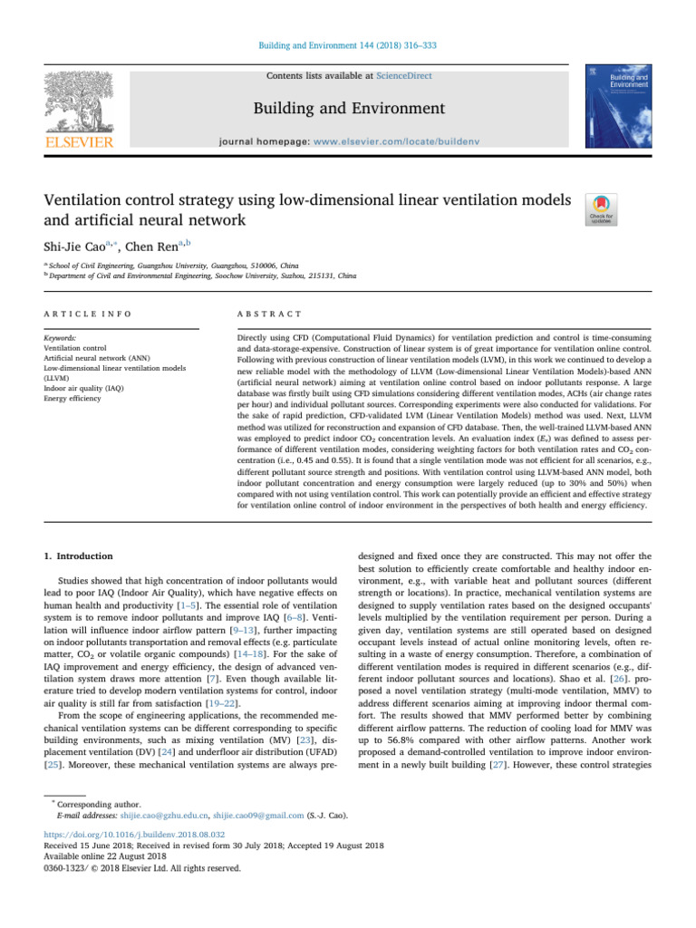 Ventilation Control Strategy Using Low-Dimensional Linear Ventilation ...