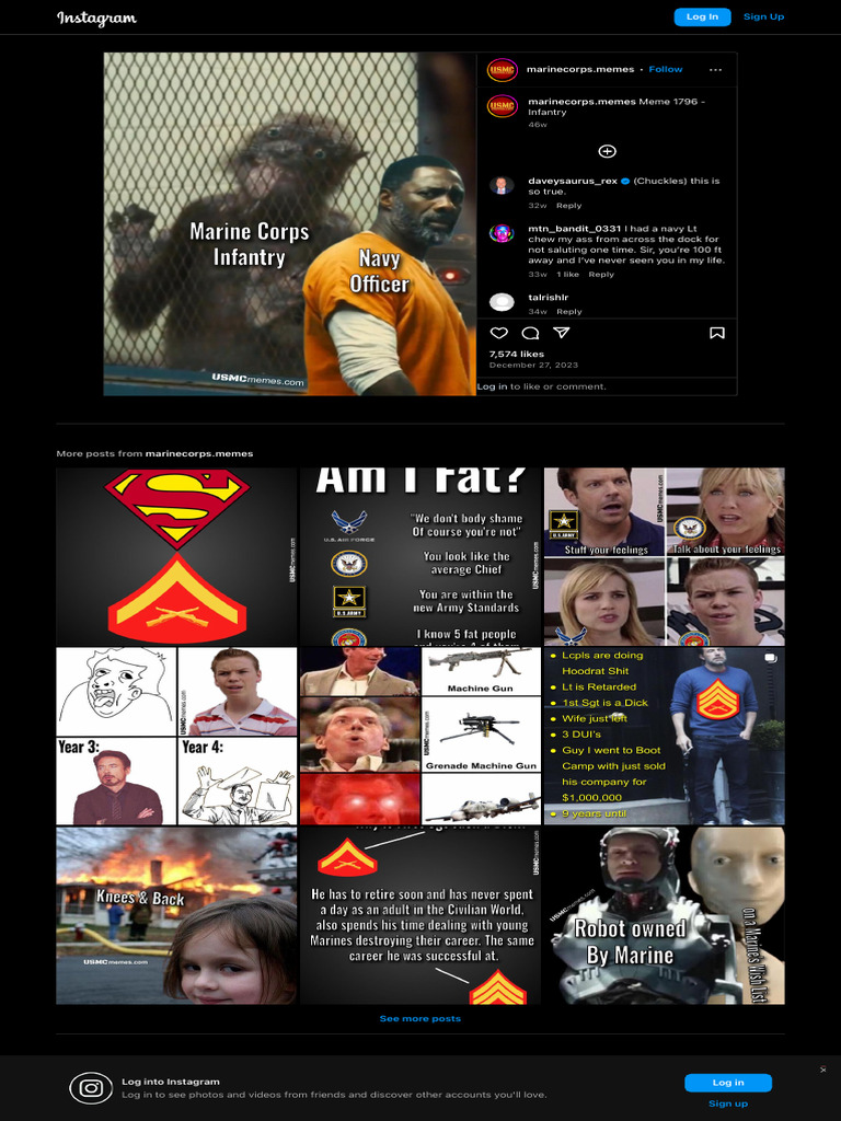 ? USMC Memes ? Meme 1796 - Infantry Instagram | PDF | World Wide Web ...