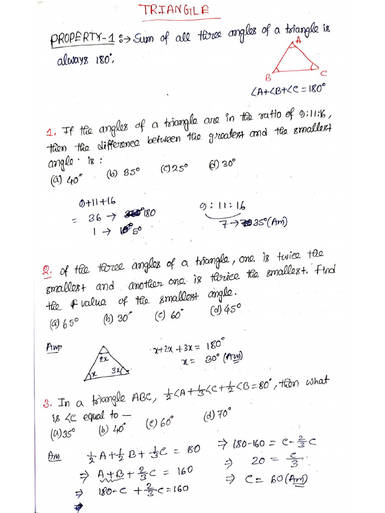Triangle Solution | PDF