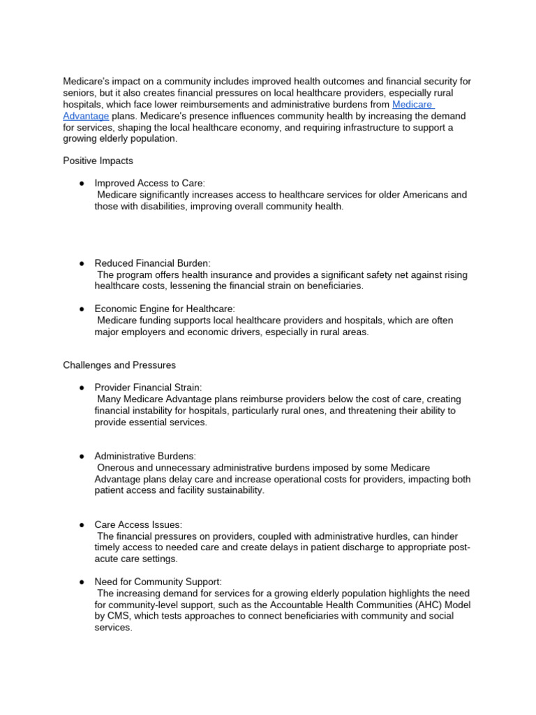 Medicare Project Proposal | PDF | Medicare (United States) | Health Care