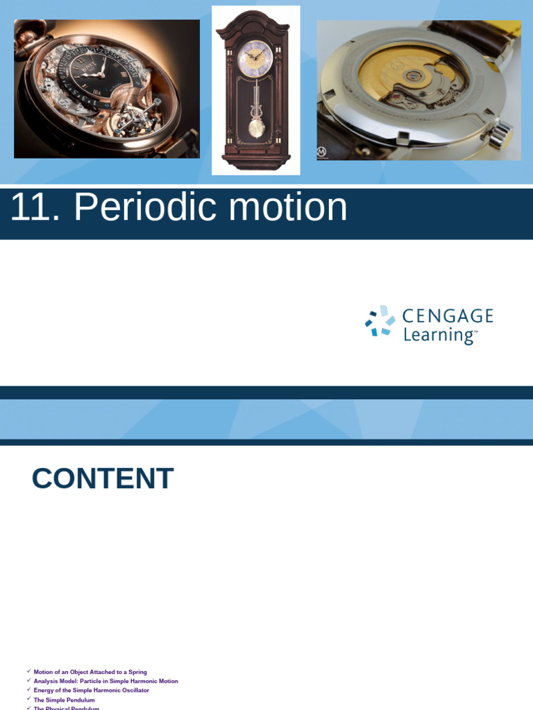 11. Periodic Motion | PDF | Resonance | Oscillation