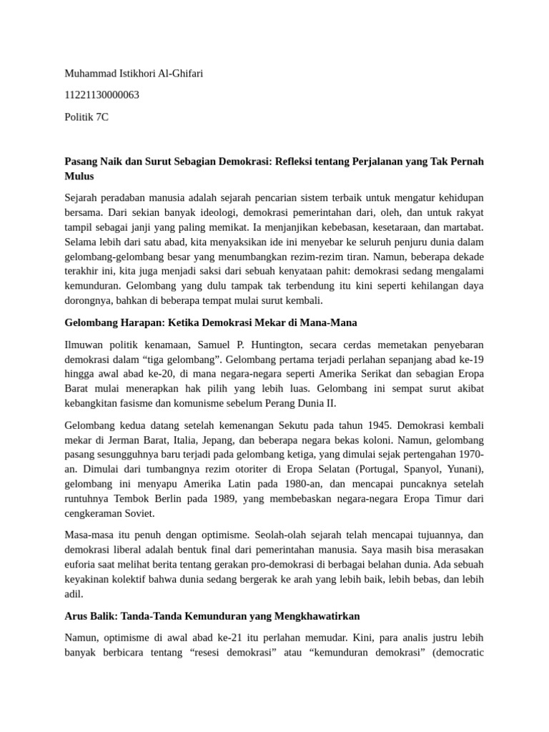 Reflective Paper 2_Muhammad Istikhori Al-Ghifari | PDF