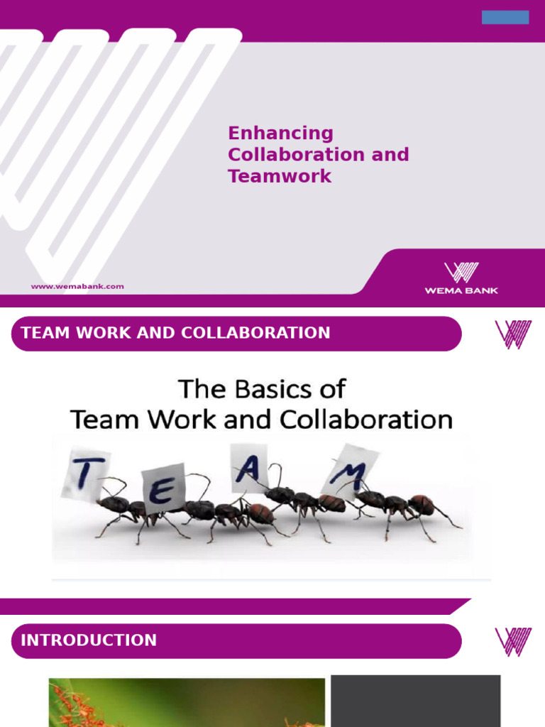 Team Work and Collaboration | PDF