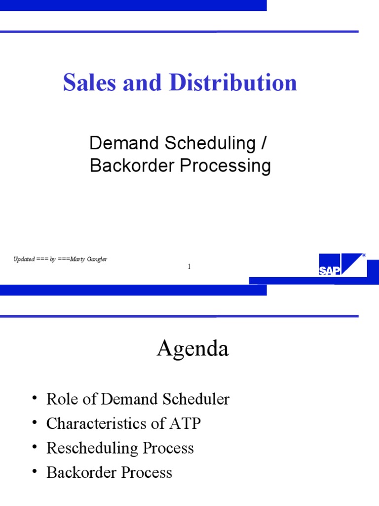 Sd7 Rescheduling | PDF | Scheduling (Computing) | Inventory