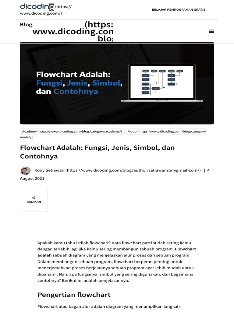 Pengertian dan Contoh Flowchart | PDF