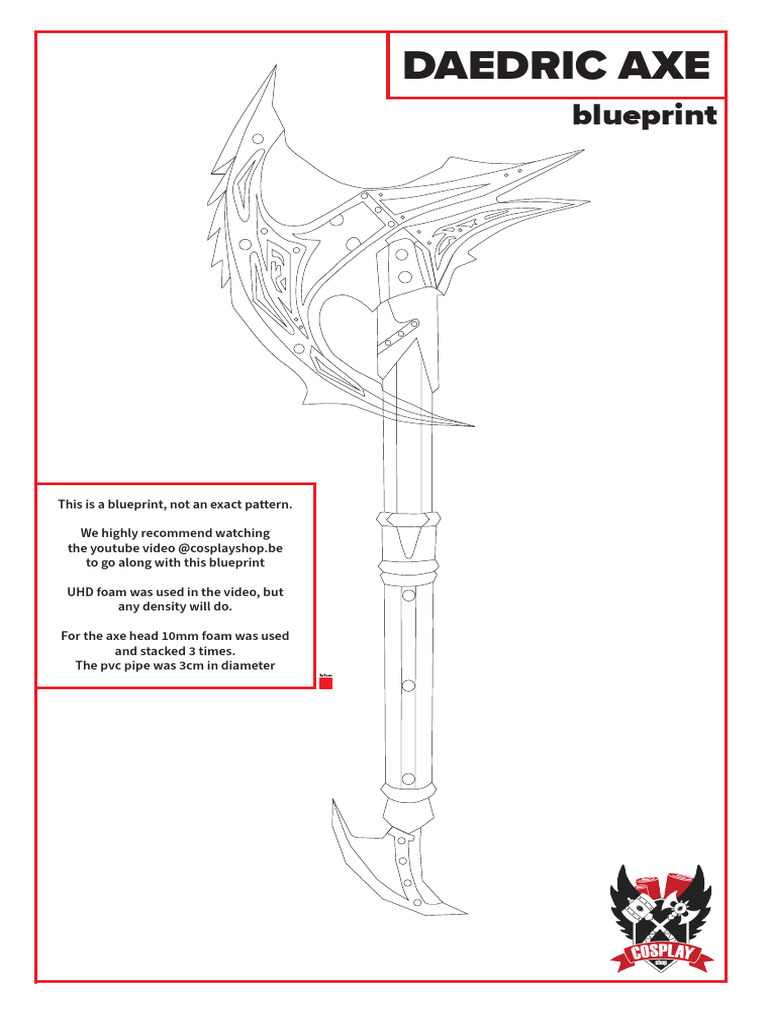 Blueprint Daedric Axe | PDF