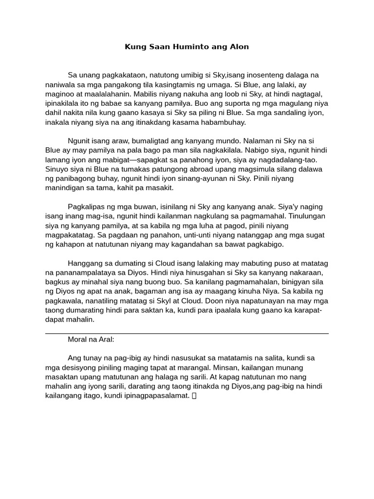 Filipino Assignment | PDF