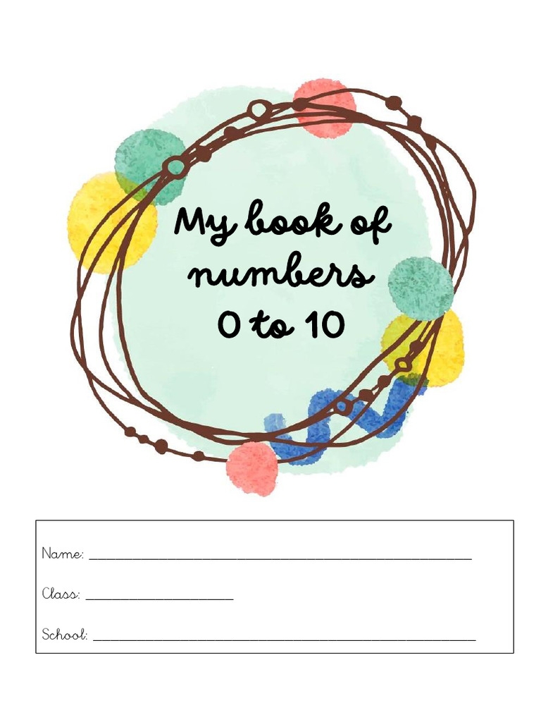 My Book of Numbers 0 To 10 | PDF