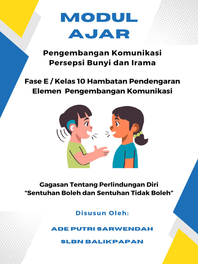 Modul Ajar Progsus Dengan Hambatan Pendengaran - Tunarungu - Gagasan ...