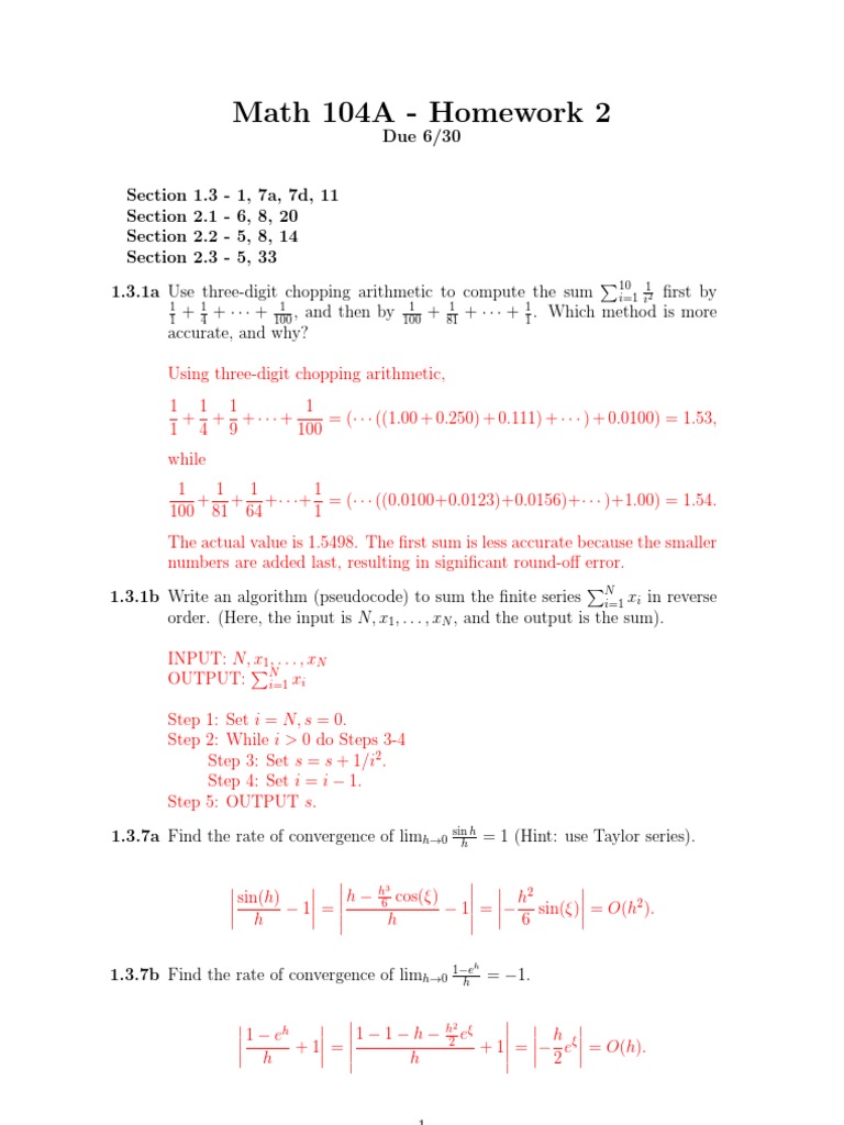 HW2 Soln | PDF | Pi | Algorithms And Data Structures