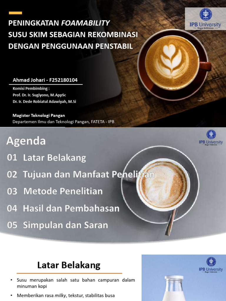 Peningkatan Stabilitas Busa Susu Skim | PDF
