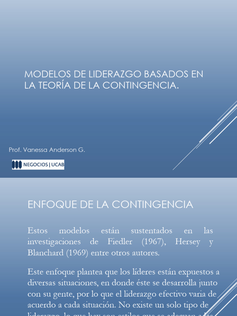 Tema 3 Modelos de Contingencia | PDF | Psicología Social | Sicología