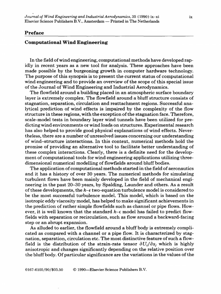 Preface 1990 Journal of Wind Engineering and Industrial Aerodynamics ...