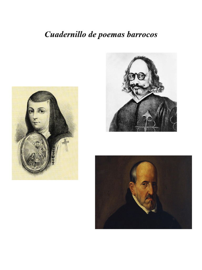 Cuadernillo de Poemas Barrocos | PDF | Amor
