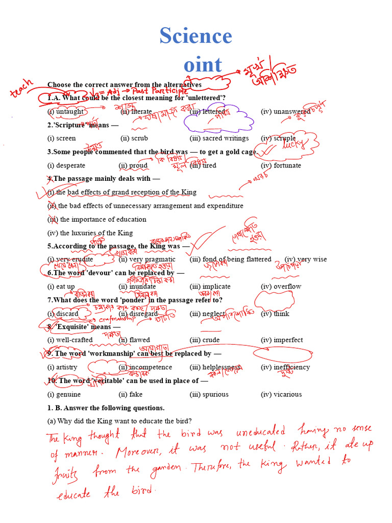 EBI Unit-1, Lesson-1 Practice Sheet | PDF