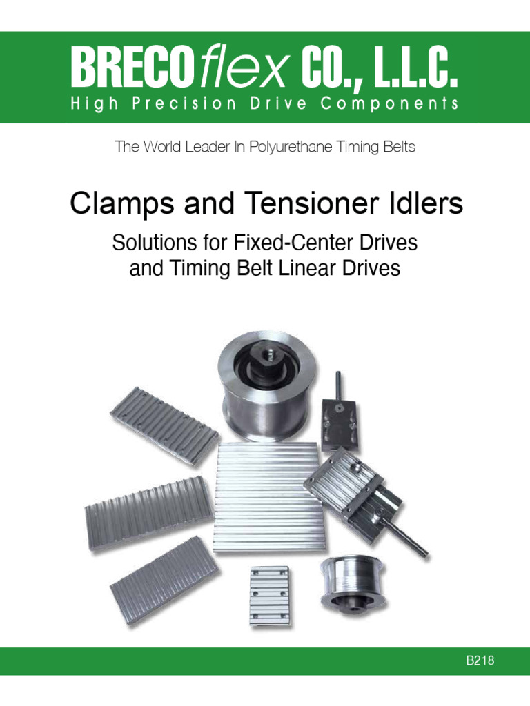 Clamps & Tensioners for Timing Belts | PDF | Belt (Mechanical) | Screw