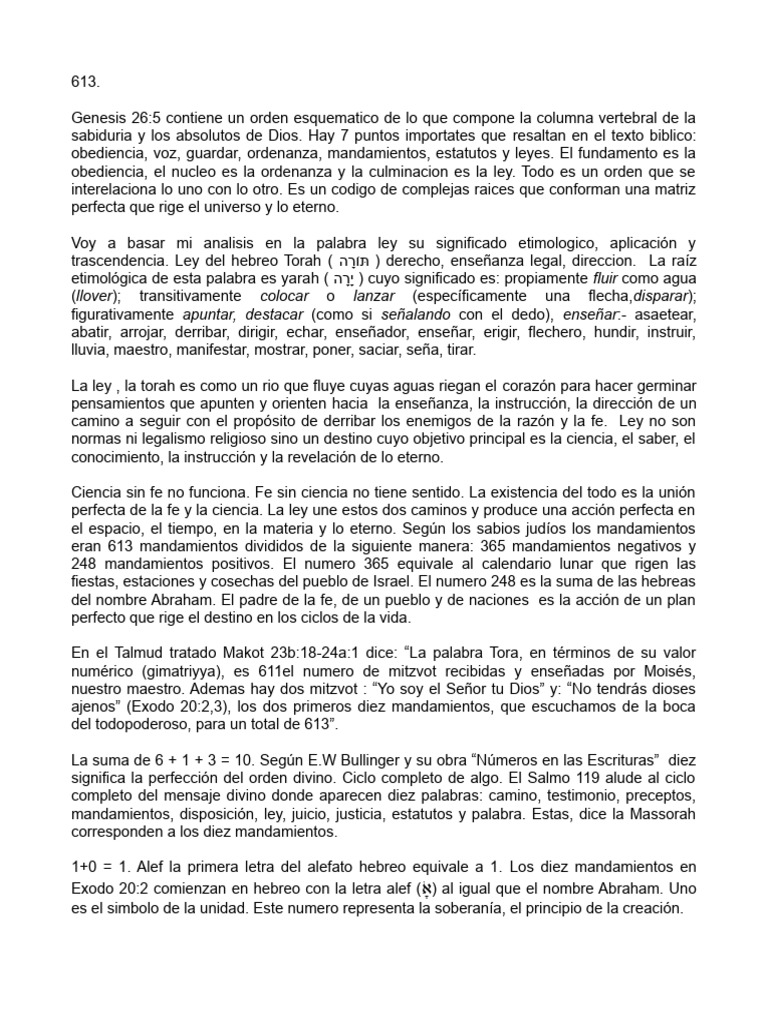 613 | PDF | Diez Mandamientos | Tora