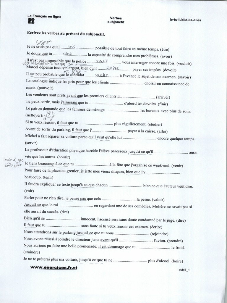 French Class Note 2 | PDF
